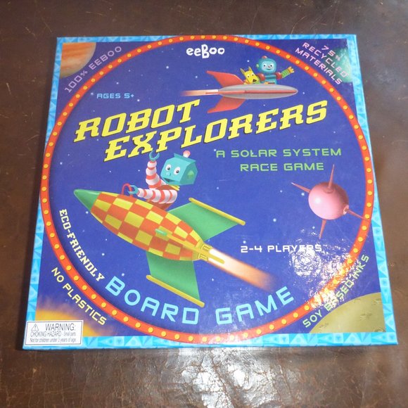 Eeboo | Toys | Robot Explorers A Solar System Race Game Ecofriendly ...